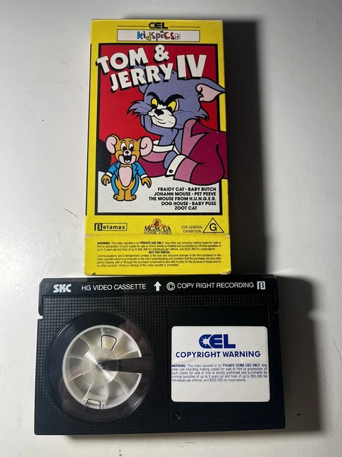 TOM & JERRY IV Betamax video tape CEL collectable animation cartoon $31 ...