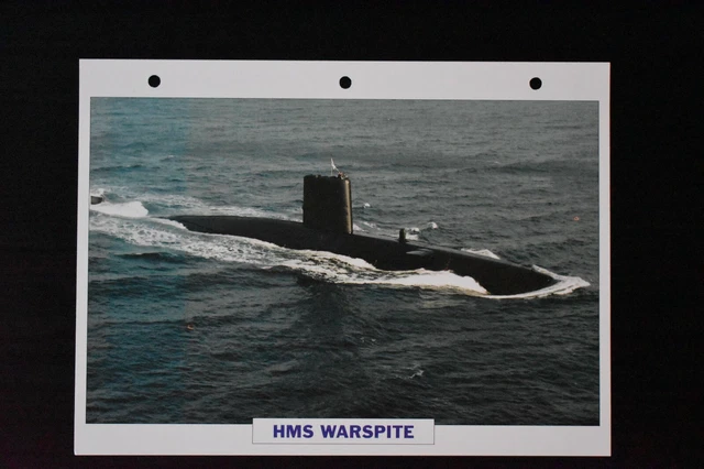 ATLAS NAVAL SUBMARINE HMS Warspite 1965 Attack Submarine Photo Print ...