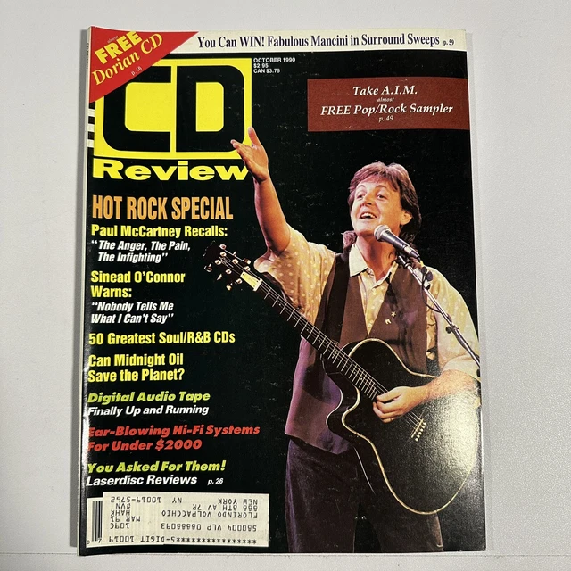 VINTAGE CD REVIEW Magazine October 1990 PAUL McCARTNEY Audiophile Music ...