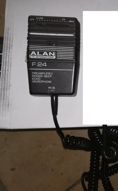 CTE INTERNATIONAL ALAN F 24 Preamplified Beep Echo 27Mhz CB Microphone ...
