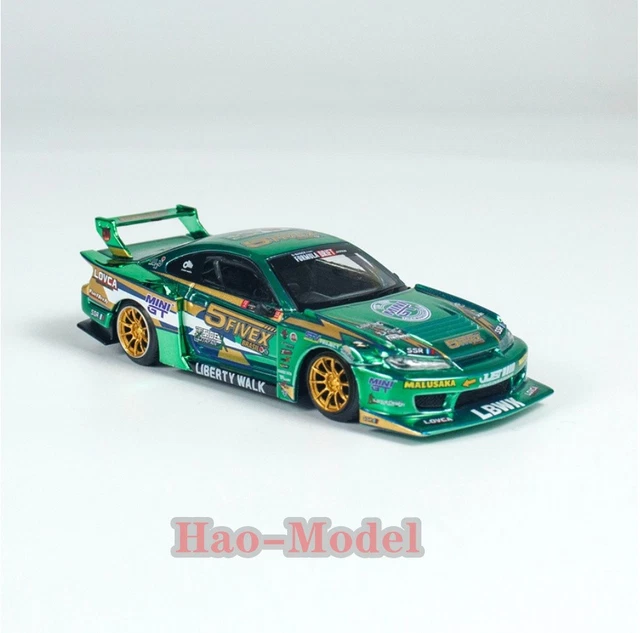 MINIGT 1:64 LB-SUPER Silhouette S15 SILVIA LBWK 2024 Alloy Diecast Car ...