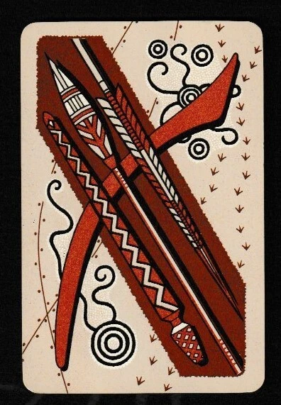 OLD AUSTRALIAN PLAYING/SWAP Card AUSTRALIAN ABORIGINAL WEAPONS $2.00 ...