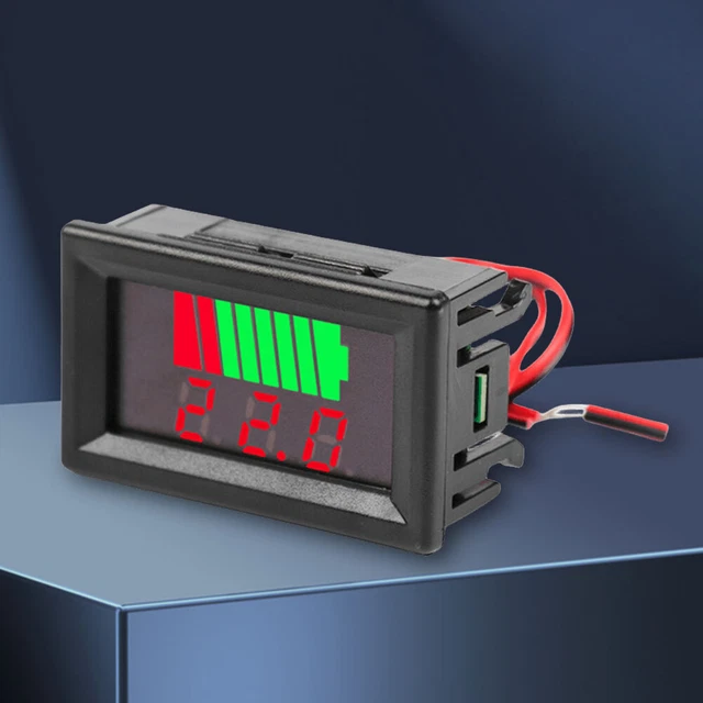 CAR BATTERY CHARGE Level Indicator Voltmeter Useful Battery Monitor for ...