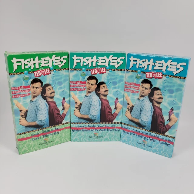 FISH EYES W/ Ted & Lee Episodes 1 - 6 VHS Tape Lot Christian Comedy ...
