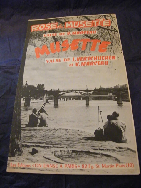 & PARTITION PINK Of Musette V Marceau Musette 1962 Music Sheet " $9.20 ...