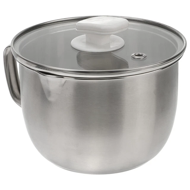 CONTENITORE SETACCIO GRASSO con coperchio contenitore grasso in acciaio ...