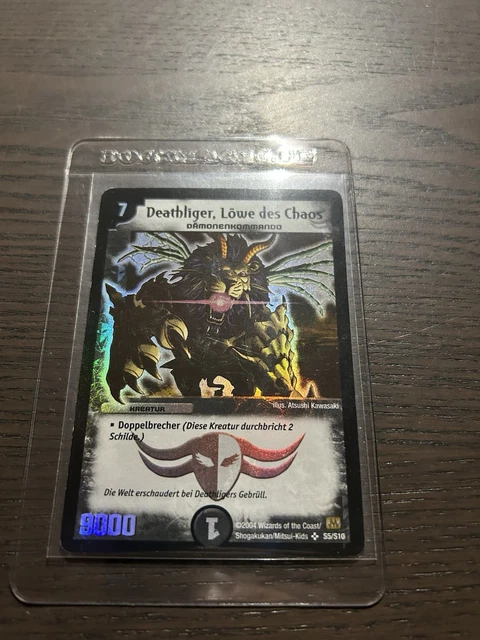 DUEL MASTERS DEATHLIGER, Löwe des Chaos Super Rare Holo Deutsch, DM01 ...