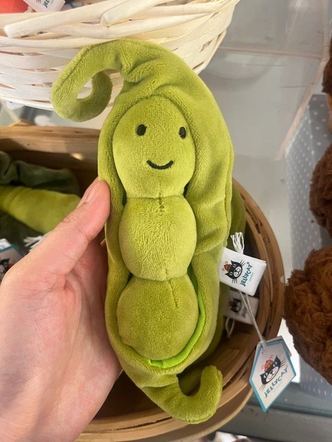 RARE JELLYCAT VIVACIOUS Pea Plush, Limited Edition, BNWT with Dust Bag ...