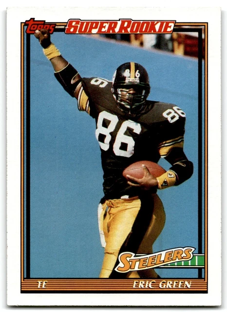 1991 TOPPS ERIC Green Steelers de Pittsburgh #302 EUR 1,09 - PicClick FR