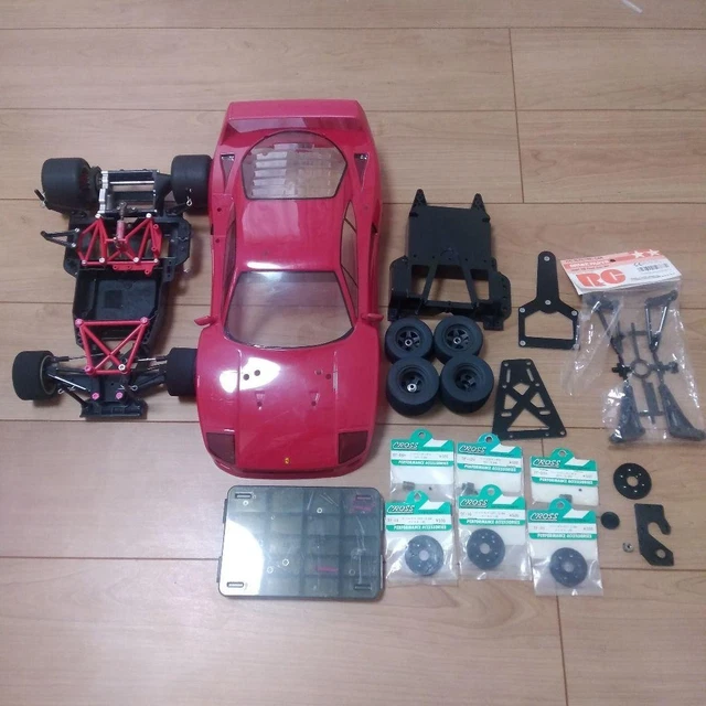 TAMIYA F40 RC Car Kit Radio Control Model Spare Parts Set CollectorS ...