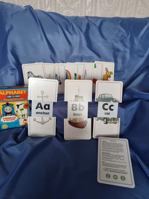 THOMAS THE TANK engine Thomas & Friends Alphabet: Slide and Learn Cards ...