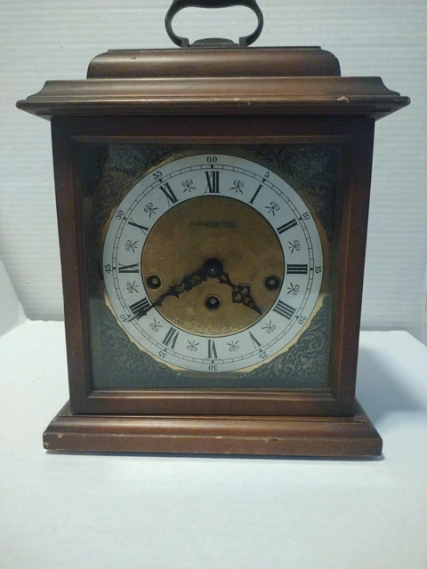 VINTAGE LOVELY 8 Day Hamilton Hadwyn Westminster Chime Bracket Clock W ...