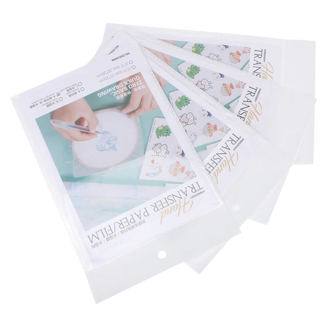 DISSOLVABLE STABILIZER (16PCS): Water Soluble Embroidery Transfer Paper ...