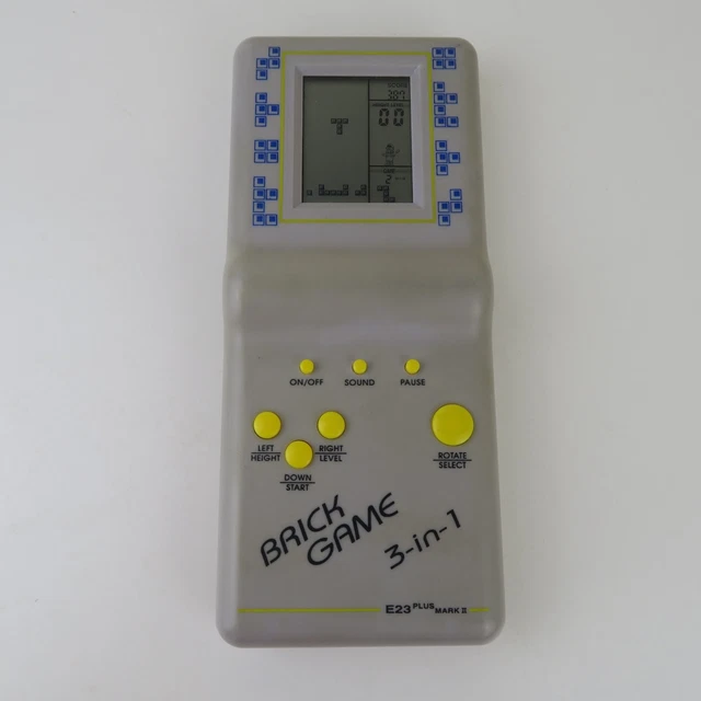 BRICK GAME 3-IN-1 - E23 PLUS MARK II 2 - GREY - ELECTRONIC HANDHELD ...