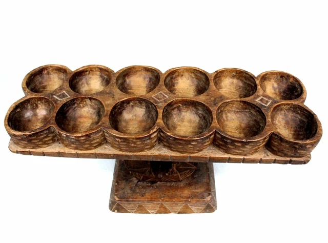 ART AFRICAIN - Ancien & Authentique Jeu d'Awalé Akan Baoulé Game Board ...