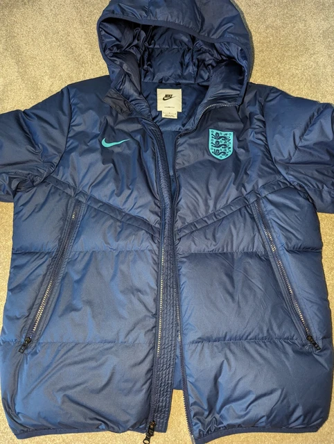 OFFICIAL NIKE MENS England National Football Puffer Jacket - Large Mens ...