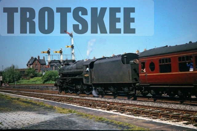 35MM SLIDE BR British Railways Steam Loco Class 5MT 44854 Kirkham 1966 ...