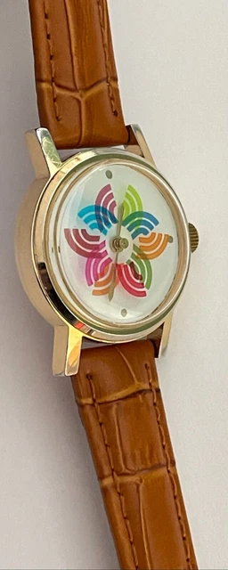 VINTAGE LE JOUR watch Time COLOR Wheel Watch Mechanical U.S Patent ...
