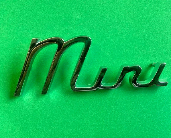 AUSTIN MINI MK1 Chrome Script Car Badge, Bright Chrome Plate Metat ...