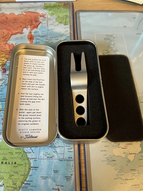 SCOTTY CAMERON TITLEIST Red Dot Divot / Pivot Repair Tool With Tin ... SCOTTY CAMERON TITLEIST Red Dot Divot / Pivot Repair Tool With Tin ...