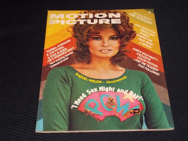 1975 SEPTEMBER MOTION Picture Magazine - Raquel Welch Front Cover - E ...