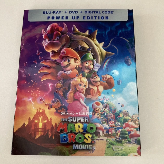THE SUPER MARIO BROS. MOVIE POWER UP EDITION BLURAY & DVD SET with ...