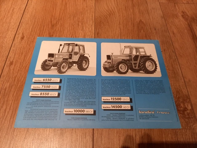BROCHURE DOCUMENT PROSPECTUS TRACTEUR tractor LANDINI EUR 1,00 - PicClick FR