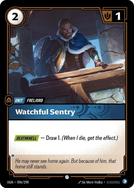 WATCHFUL SENTRY 096/298 Origins Riftbound League of Legends £1.77 ...