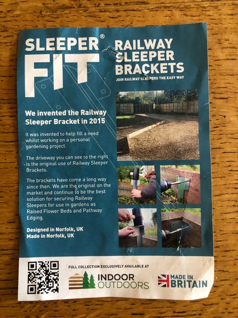 SLEEPER FIT RAILWAY Sleeper Bracket Galvanised x 29 BNWOT £50.00 ...