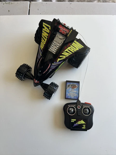 TYCO R/C BLACK Turbo Tantrum Radio Control Jet Turbo Maximum Heat Car ...