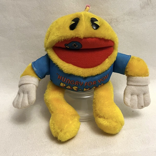 HUNGRY FOR YOU Pac Man Bean Bag Plush 1982 Knickerbocker Vintage ...