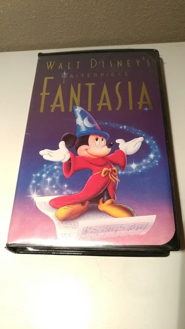 VINTAGE WALT DISNEY'S Fantasia VHS Clam Shell Case (TESTED, WORKING ...