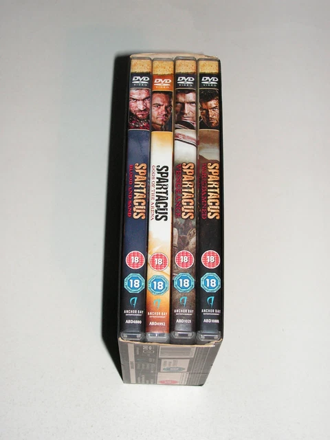 SPARTACUS COMPLETE COLLECTION DVD Box Set All 4 Series Liam McIntyre ...