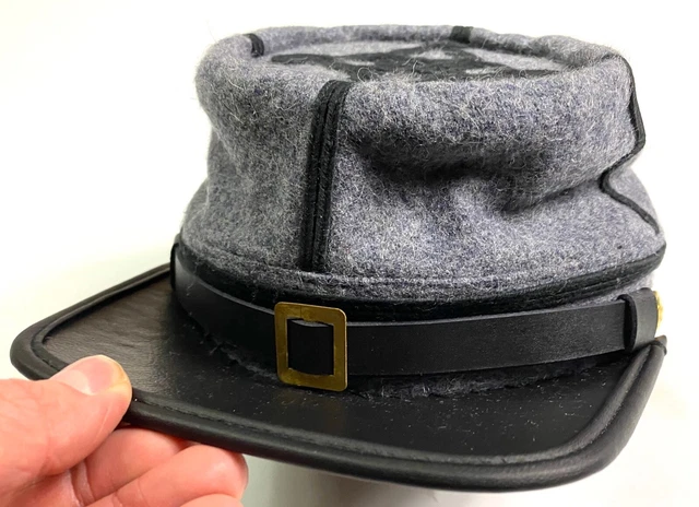 CIVIL WAR CONFEDERATE Csa Captain Infantry Officer Kepi Forage Cap ...