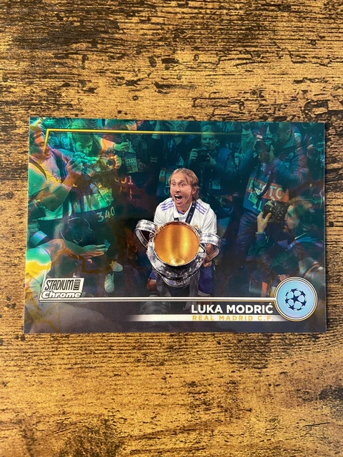LUKA MODRIC 2023 Topps Stadion Club UCL #37 grün gelb elektrisch/125 ...
