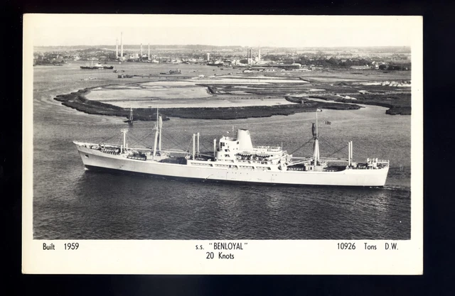 CA0711 - BEN Line Cargo Ship - Benloyal - built 1959 - plainback ...