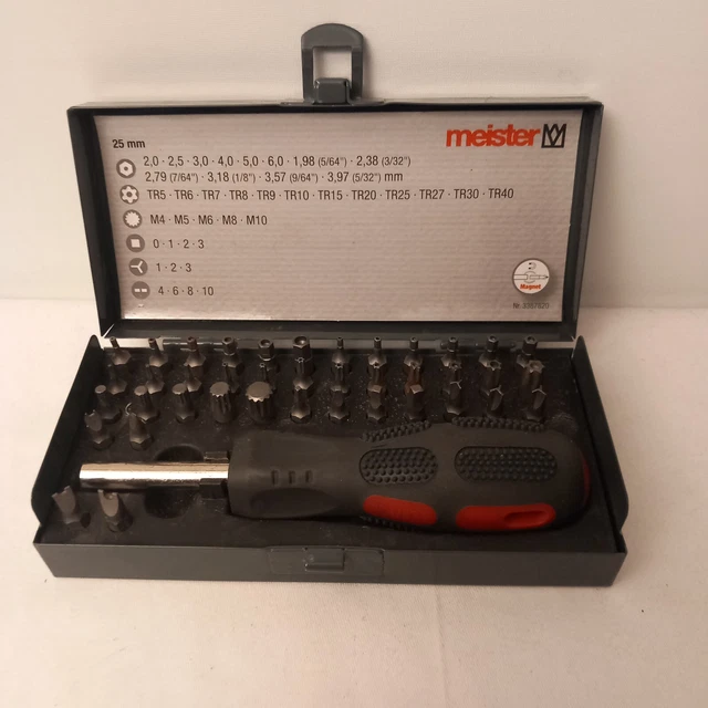 MEISTER - BITSET mit Schrauber und 40 Bits - Komplett ! - ANSEHEN ! EUR ...