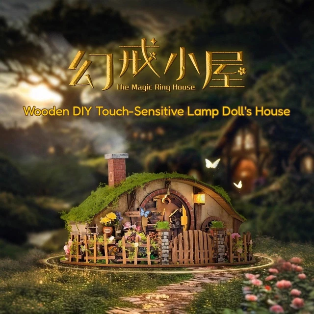 HANDCRAFTED DOLLHOUSE KIT - DIY Scene Model for Home Decoration ...