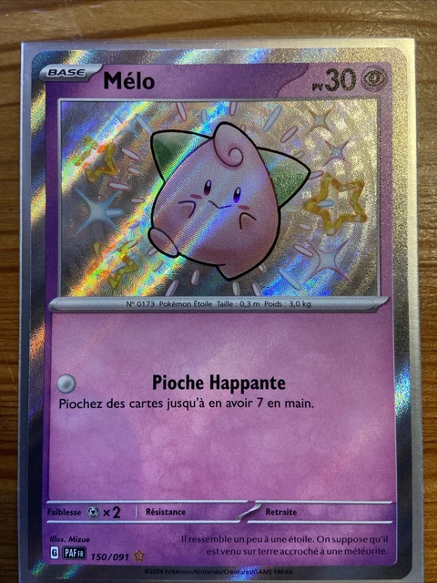 CARTE POKÉMON MELO shiny 150/091 ultra rare EV4.5 destinées de Paldéa ...