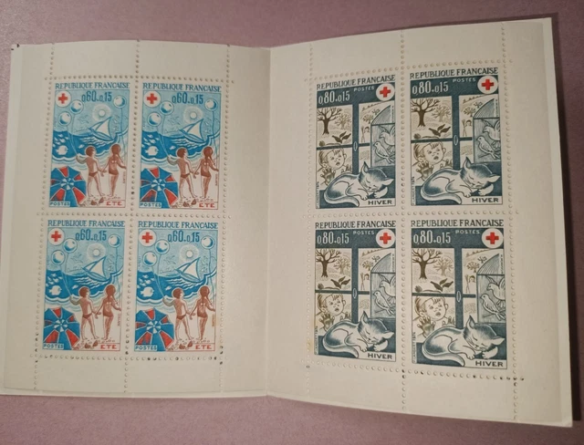 3D-TIMBRE FRANCE YT 2023 année 1974 carnet croix rouge neuf** plié 1828 1829 EUR 2,70 - PicClick FR