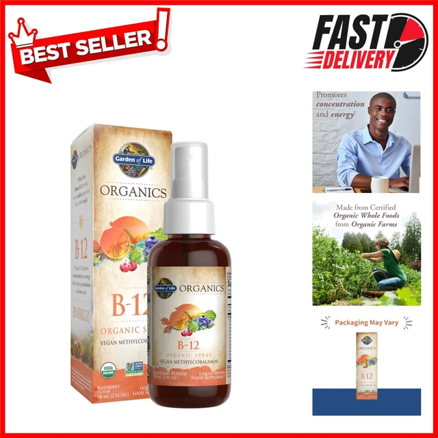 500MCG METHYLCOBALAMIN B12 Spray - Gluten & Dairy Free, Raspberry ...