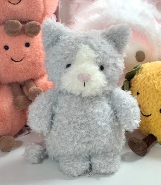 ADORABLE JELLYCAT LITTLE Kitten 18cm Plush Soft Toy with Dust Bag ...