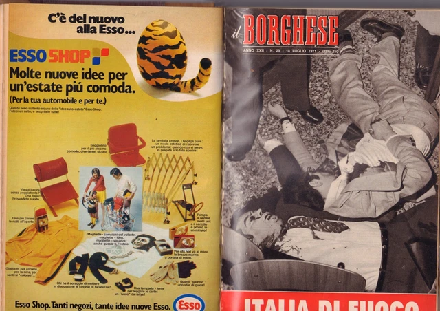 IL BORGHESE- ANNATA completa 1971- Rilegati in 2 volumi- ( rif. 27086 ...