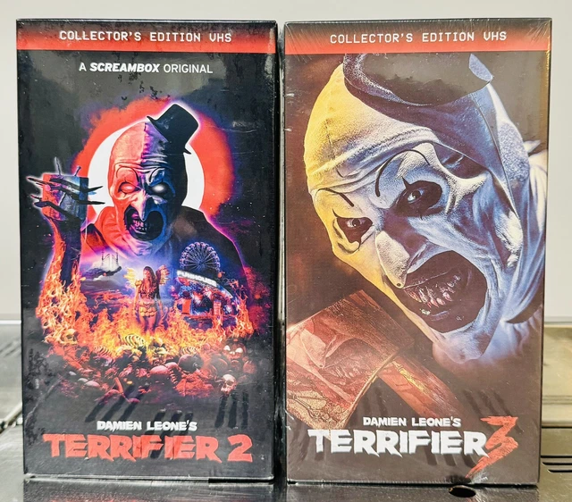 TERRIFIER 2 & 3 Set Collectors VHS - Walmart Exclusives - Sealed - NEW ...