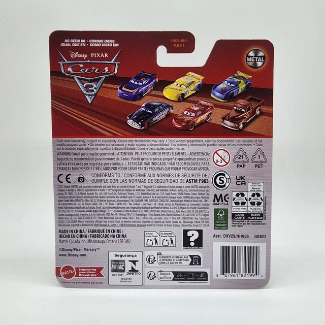 JONAS CARVERS 2026 Disney Pixar Cars #123 Next Gen Piston Cup Racer 1: ...