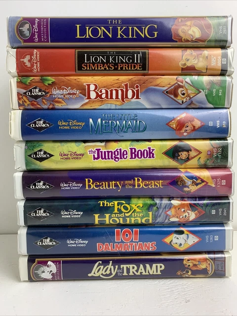 WALT DISNEY HOME Video VHS Lot of 9 Tapes Romance Love Great Titles ...