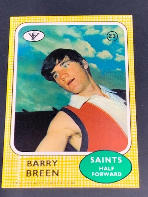 1972 SCANLEN'S CARD No.23 Harry Breen Half Forward (Very Good) EUR 14,46 - PicClick FR
