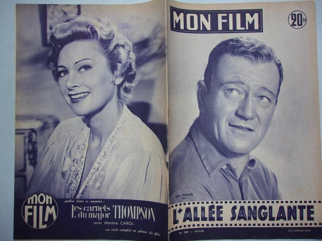 MON FILM&L'ALLÉE SANGLANTE& John Wayne-Lauren Bacall-Anita Ekberg ...