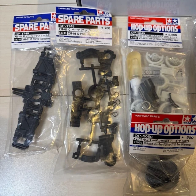 TAMIYA XM-01 PRO Double Cardan RC Car Kit with Spare Parts AXON XV-02 ...
