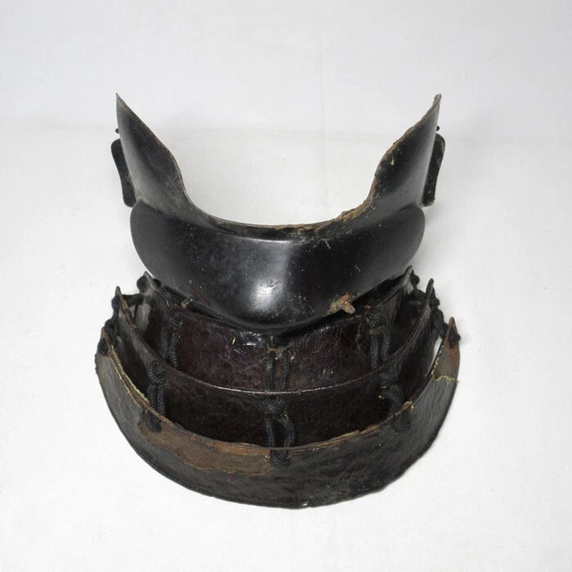 G2349: REALLY OLD Japanese iron MENPO (face guard) of SAMURAI's armor ...